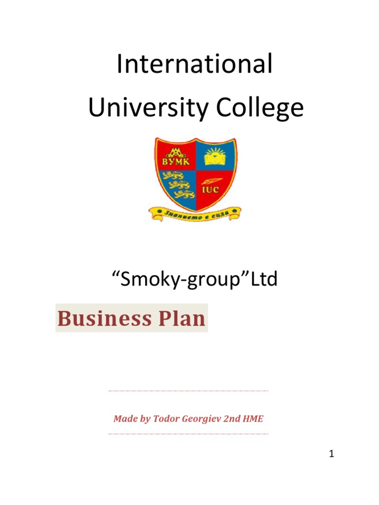 Business Plan | PDF | Expense | Cigarette
