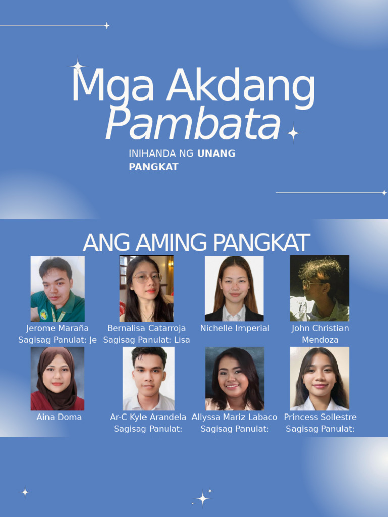 LIT12 - Mga Akdang Pambata | PDF