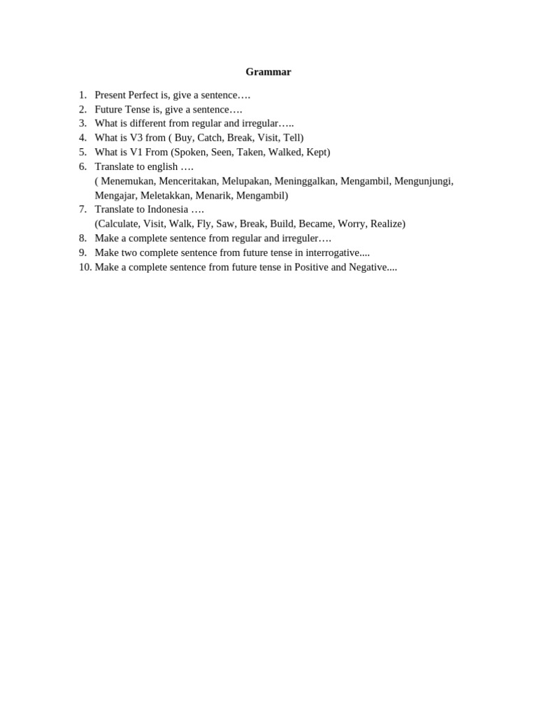 Soal Ujian Tulisan Tahfidz Putri | PDF