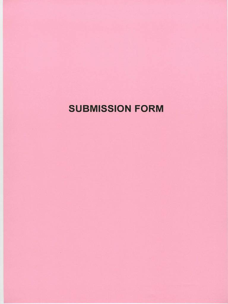 Submission Form | PDF