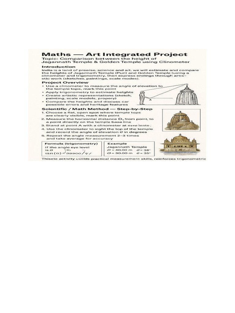 Temple Height Comparison Using Clinometer | PDF