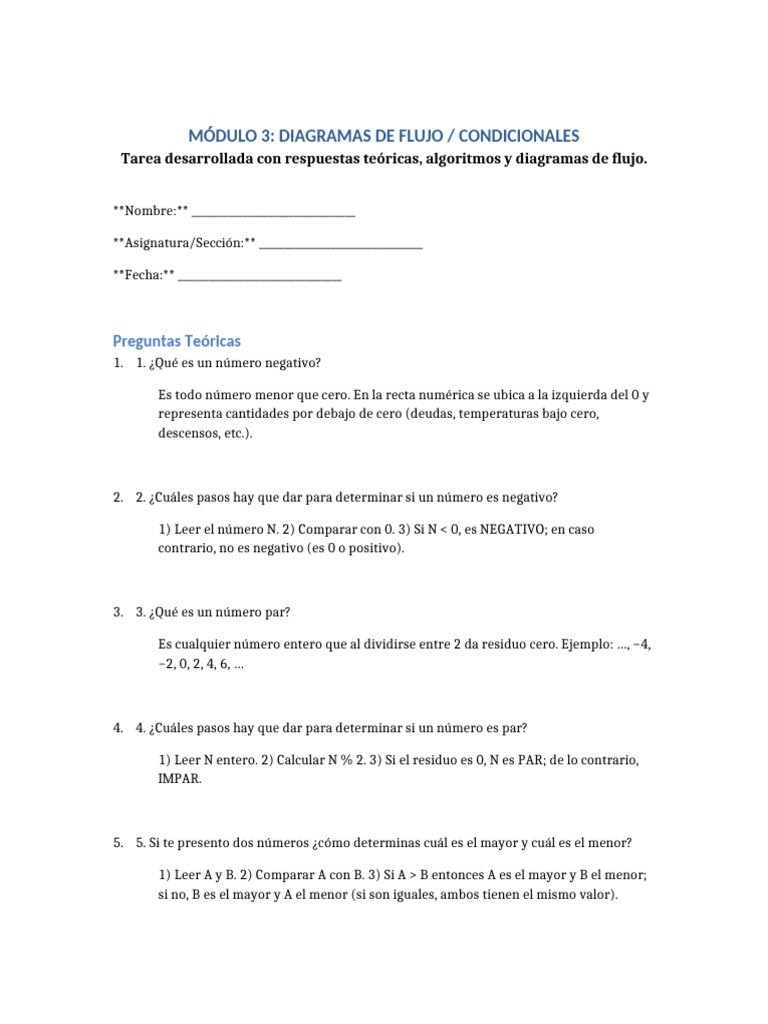Modulo3 Diagramas Flujo | PDF | Matemáticas | Aritmética
