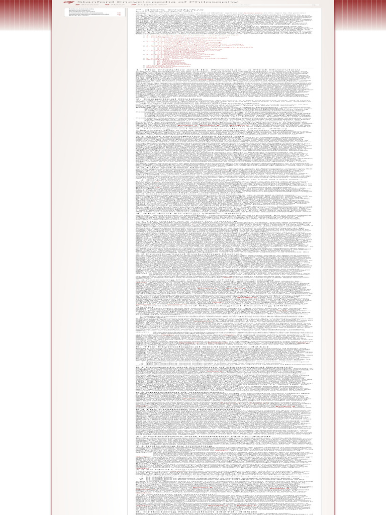 Plato's Cratylus (Stanford Encyclopedia of Philosophy) | PDF | Plato ...