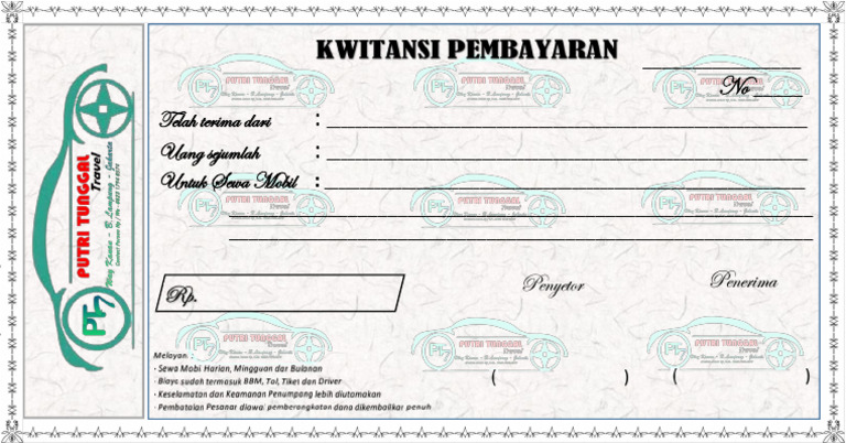 Kwitansi Travel Putri Tunggal 2023 | PDF