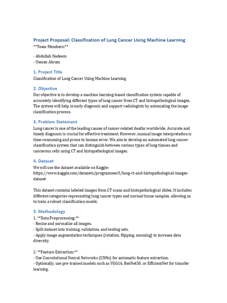 Lung Cancer Classification with AI | PDF | Machine Learning | Ct Scan