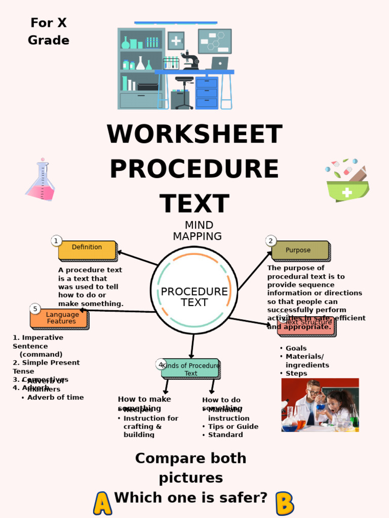 Worksheet Procedure Text | PDF | Linguistics