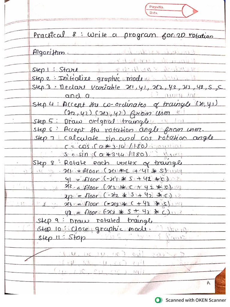 Cgr Practical No 8 Pdf
