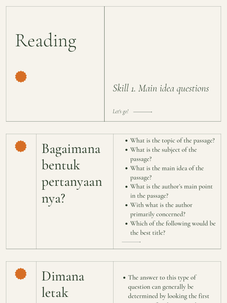 Reading Skill 1 | PDF