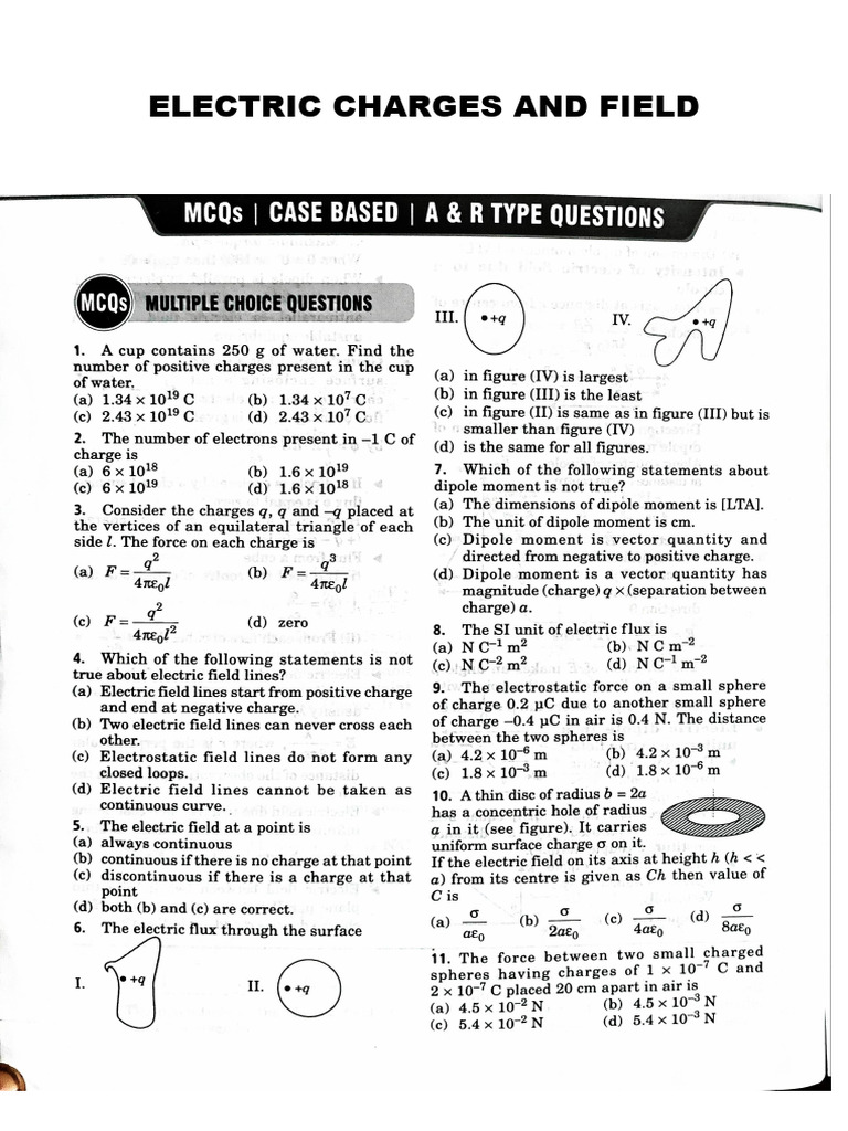 Electric Changes and Field-Ha | PDF