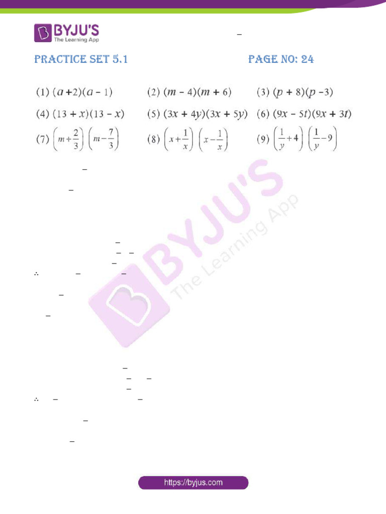 Msbshse Sol For Class 8 Maths Chapter 5 | PDF | Symbols | Notation