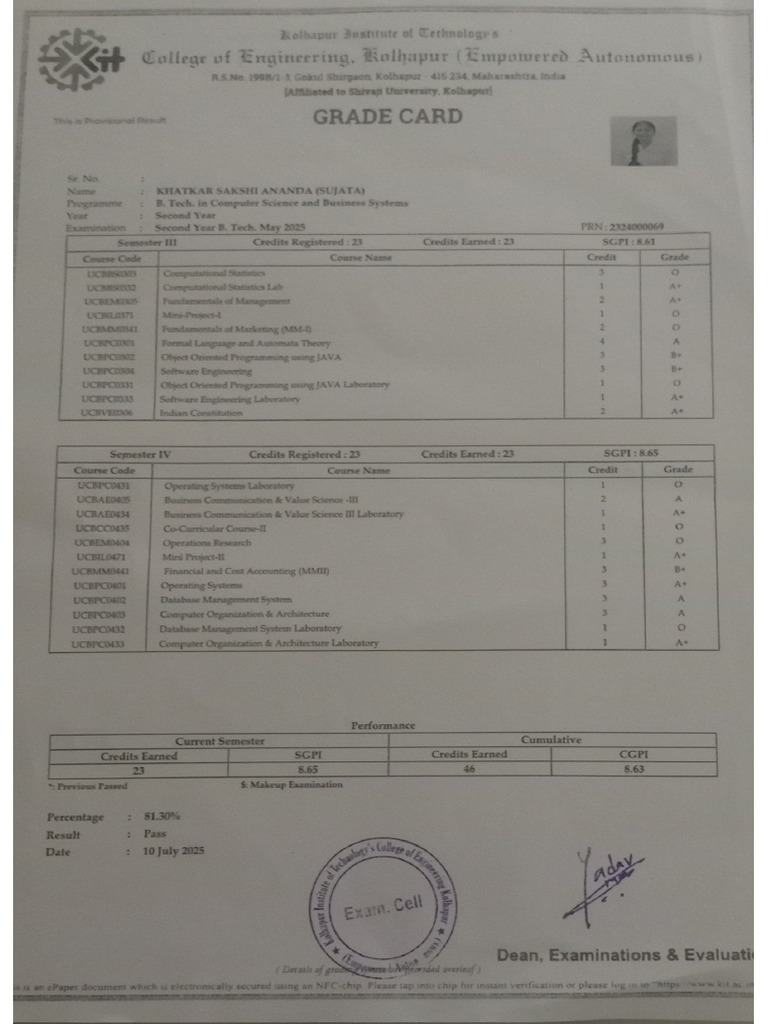 Grade Card | PDF