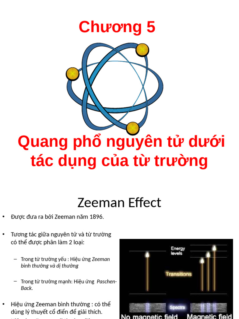 Chapter 5 Zeeman Effects1 | PDF