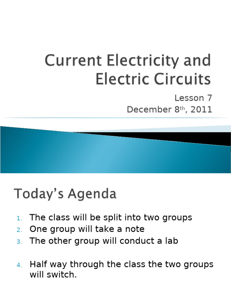 Understanding Current Electricity Basics | PDF | Direct Current ...