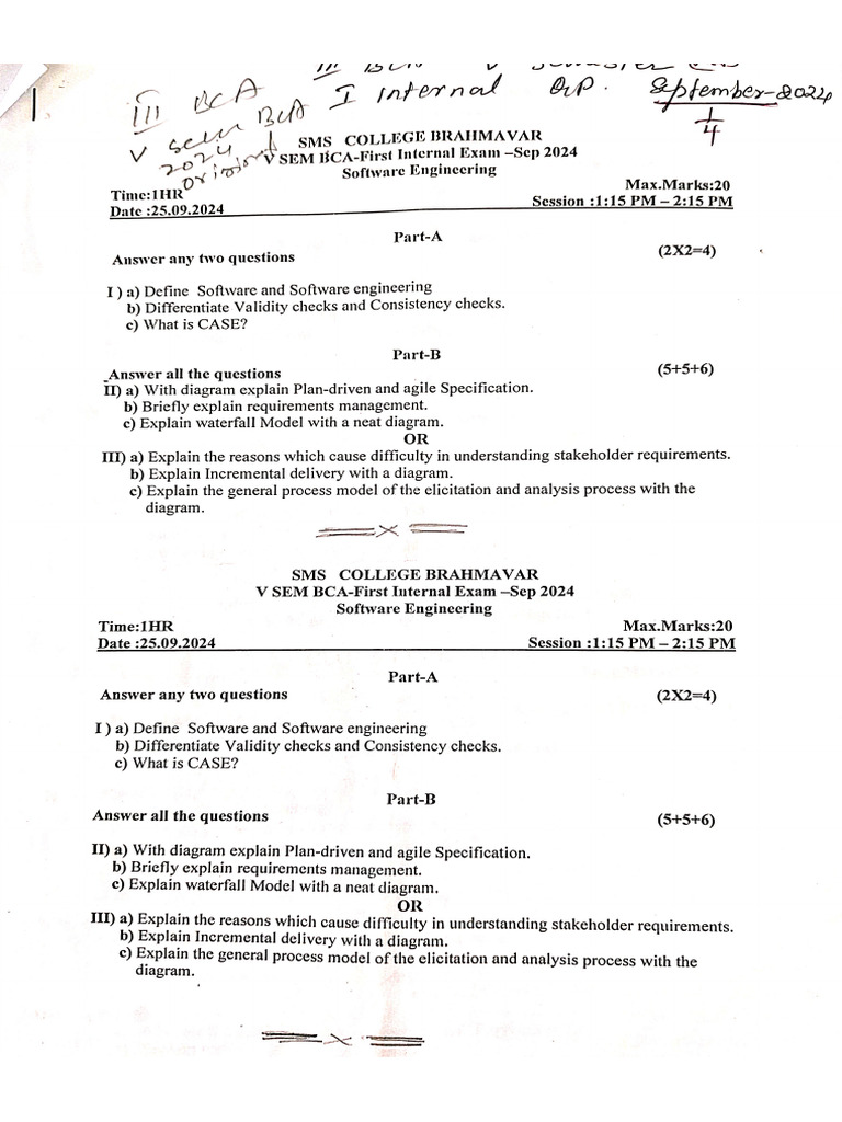 Old Question Papers 3 Bca 5th Sem | PDF