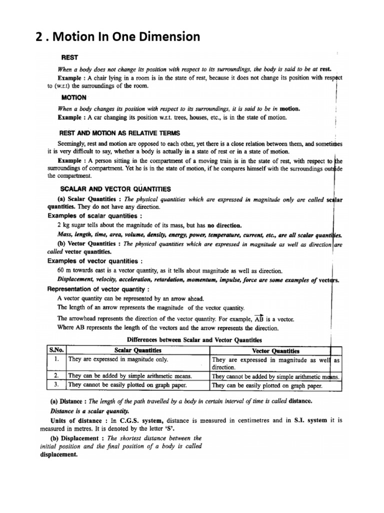 Motion in One Dimention | PDF