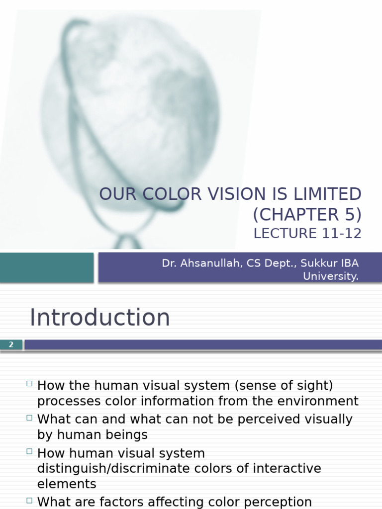 Understanding Human Color Vision | PDF | Color | Visual Perception