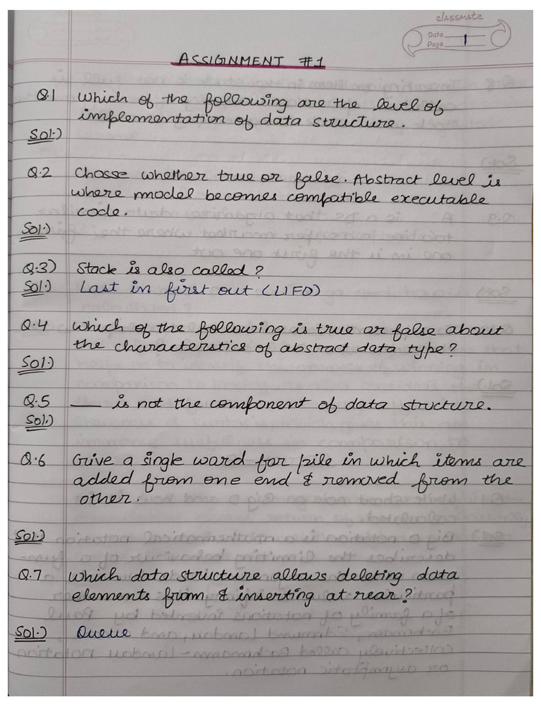 DSA Assignment | PDF