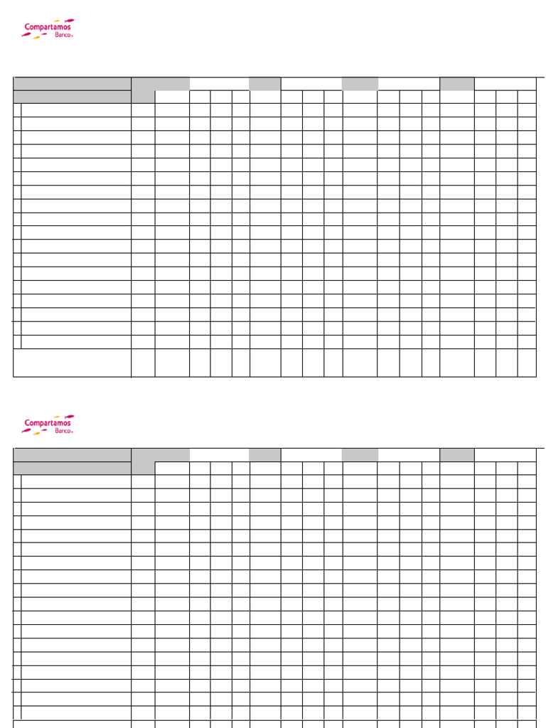 Control de Pagos Del Grupo: Cliente Nombre | PDF