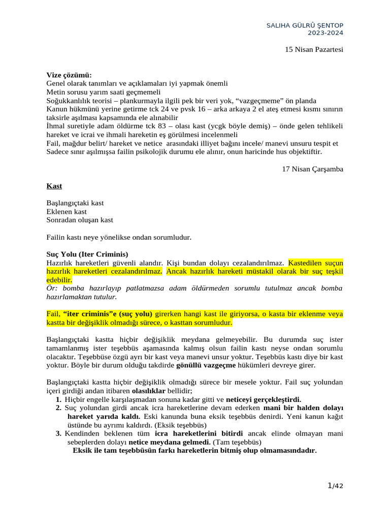 Ceza Bahar Final 2 | PDF