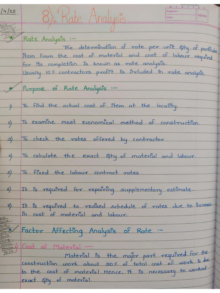 Rate Analysis Theory | PDF