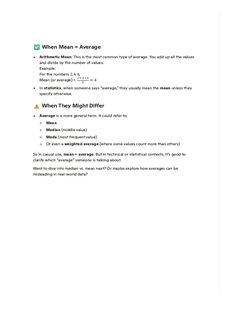 hw2 meanVSavg | PDF