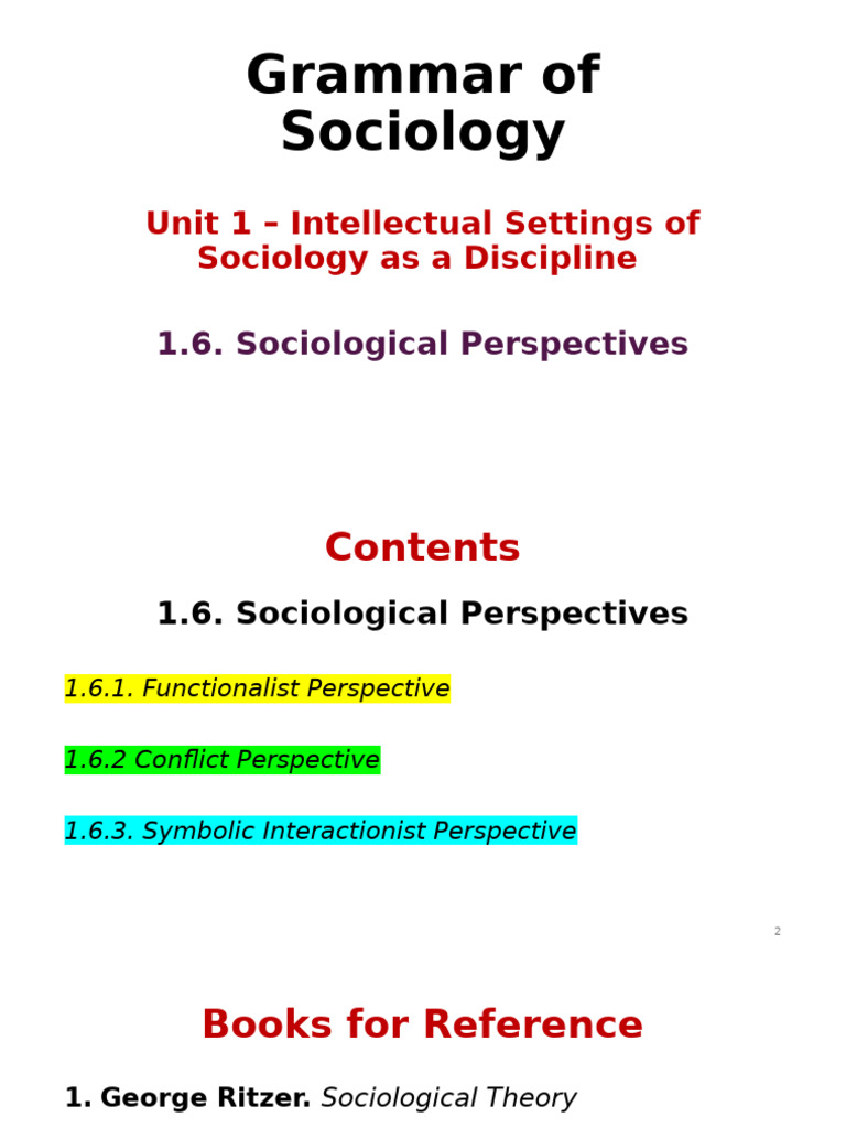 Sociological Perspectives Overview | PDF | Sociology | Society