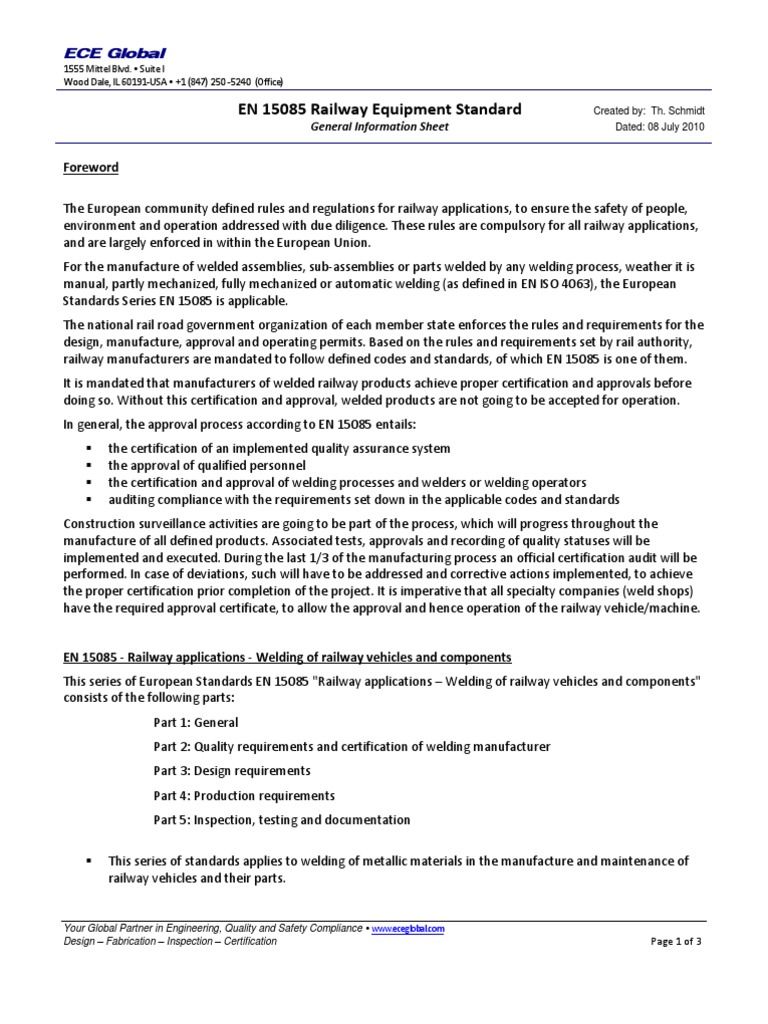 En 15085 | PDF | Welding | Construction