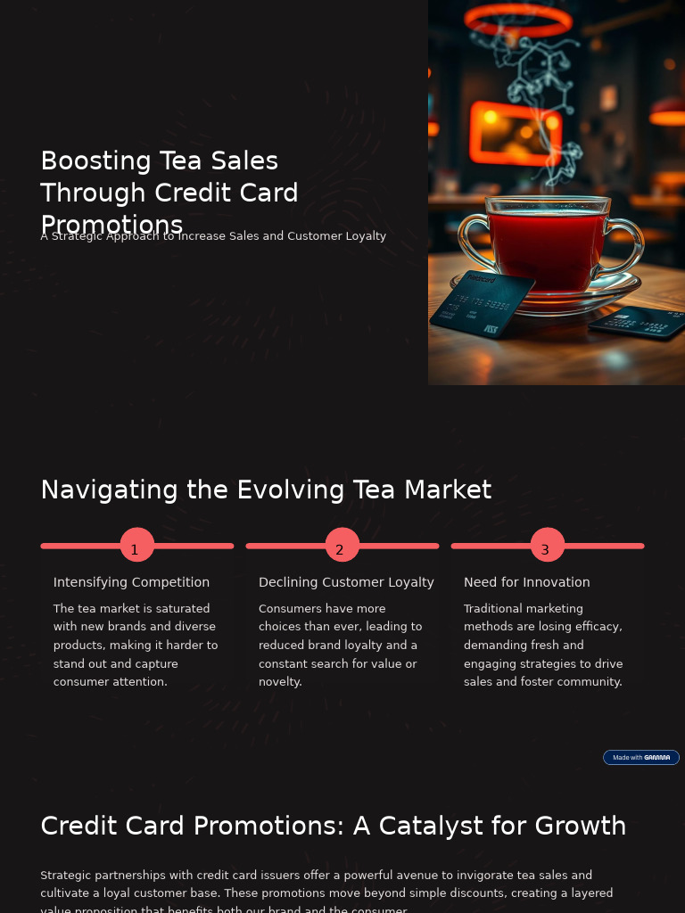 Boosting Tea Sales Through Credit Card Promotions | PDF | Credit Card ...