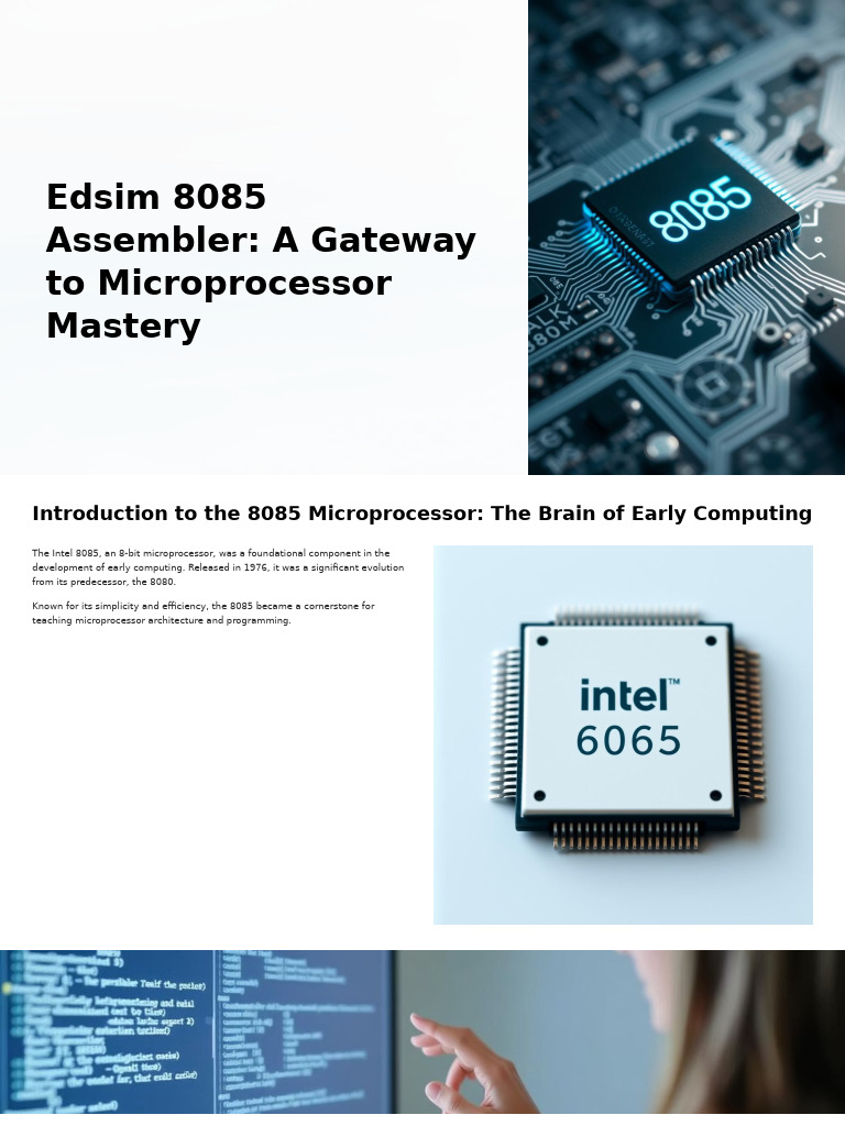 Edsim 8085 Assembler A Gateway To Microprocessor Mastery | PDF | Computer Program | Programming