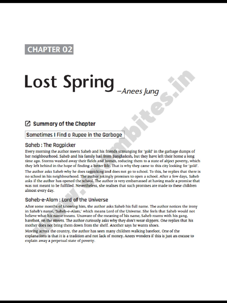 Lost Spring | PDF
