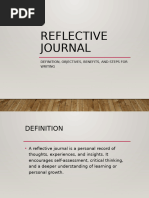 Reflection Journal Template for Students | PDF