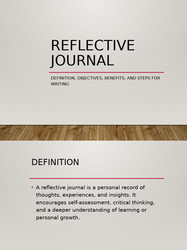 Reflective Journal Writing Guide | PDF