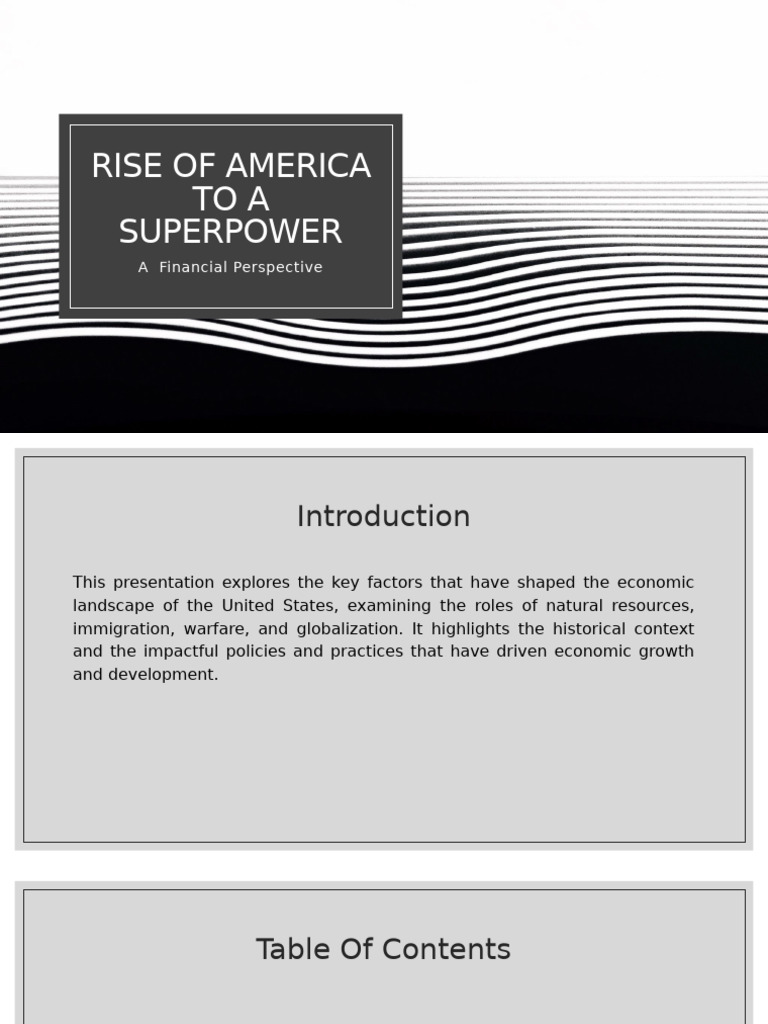 Rise of America To A Superpower | PDF