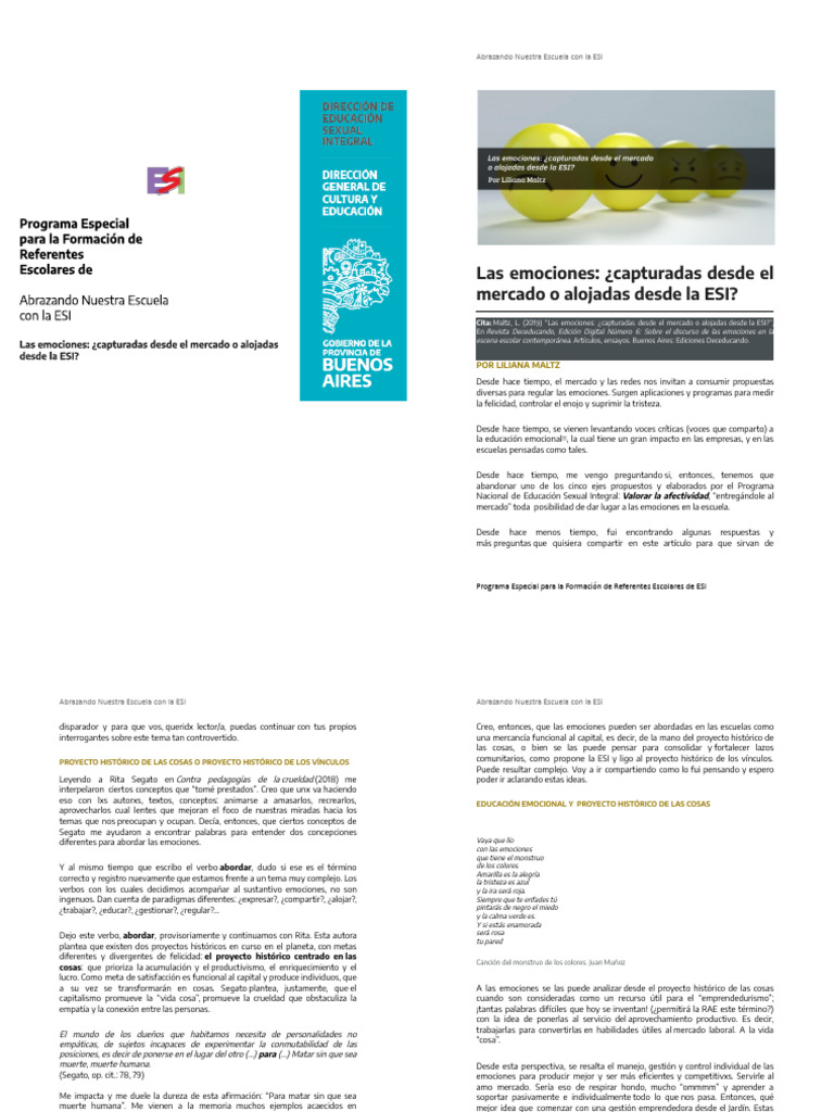 Las Emociones. Maltz.docx - Documentos de Google | PDF | Experiencia subjetiva | Las emociones