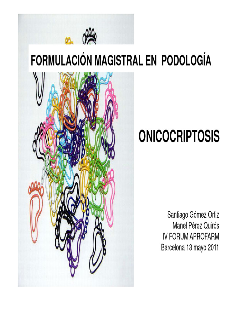 Formulación Magistral en Onicocriptosis | PDF | Terapia | Sustancias ...