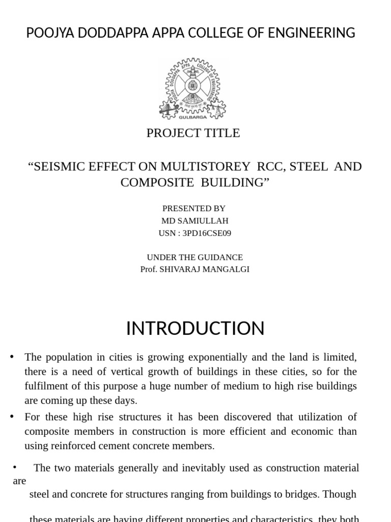 Poojya Doddappa Appa College of Engineering | PDF | Buckling | Concrete