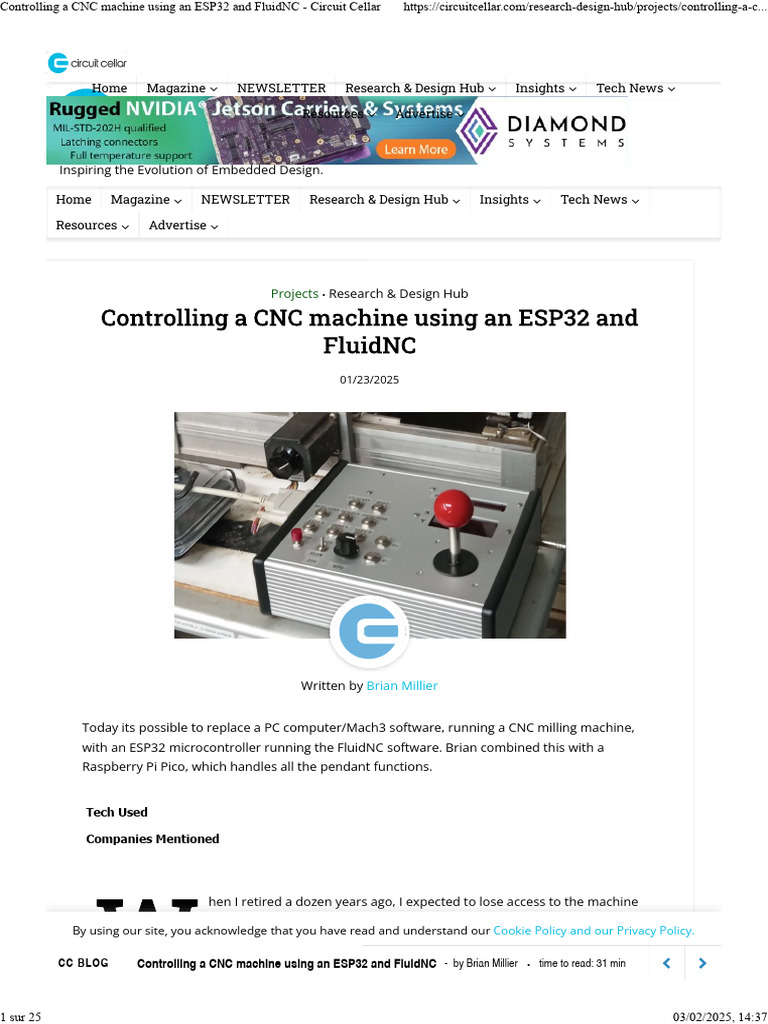 Controlling A CNC Machine Using An ESP32 and FluidNC - Circuit Cellar ...