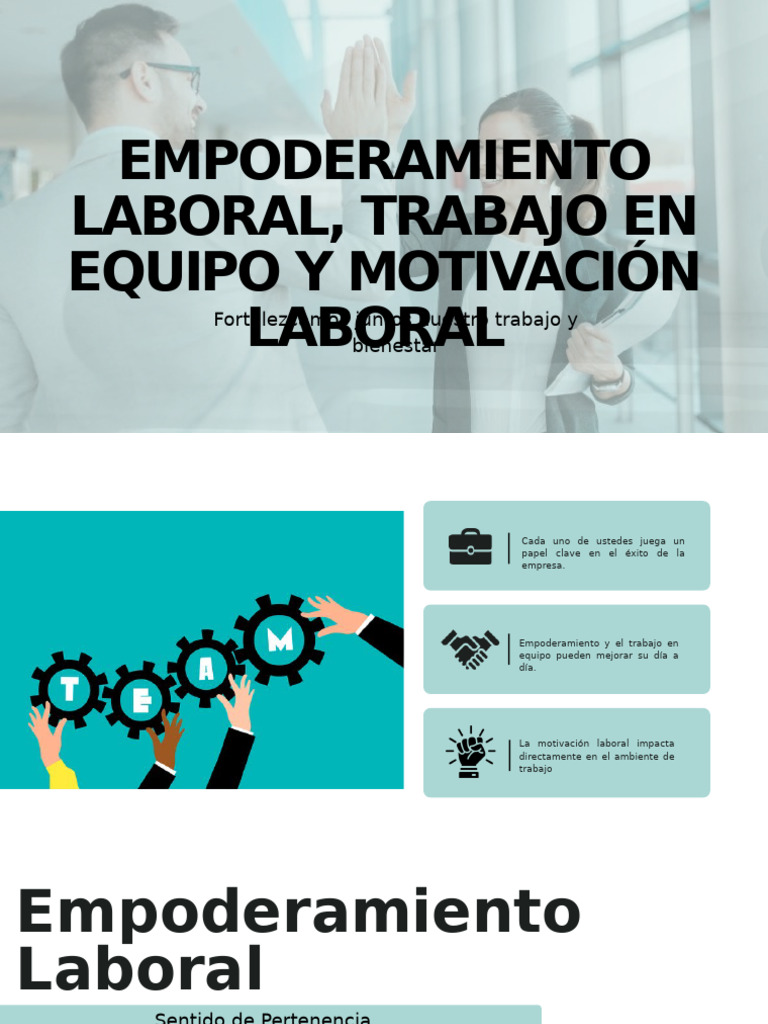 EMPODERAMIENTO LABORAL | PDF | Motivación | Motivacional
