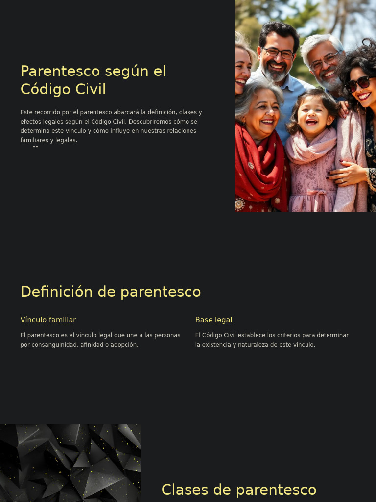 Parentesco en el Código Civil | PDF