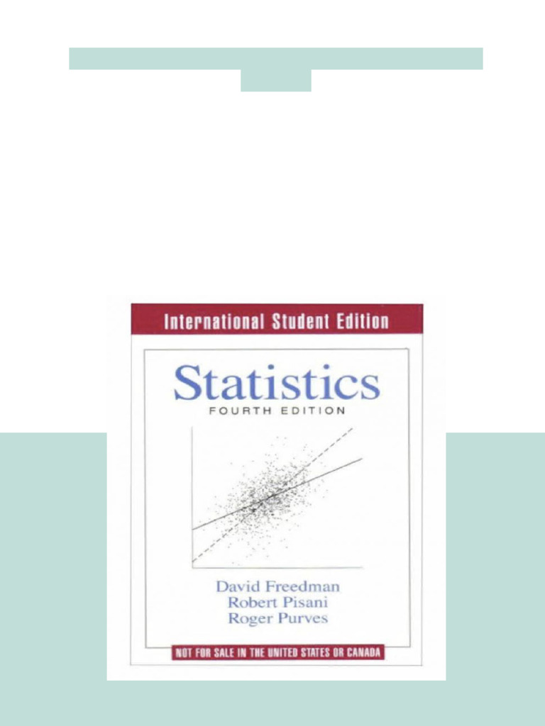 Statistics Fourth Edition David Freedman Online | PDF | Zoology