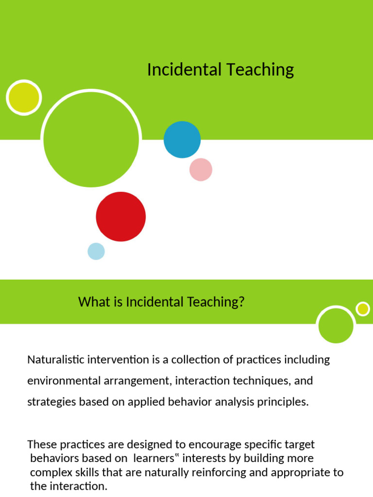 Understanding Incidental Teaching Strategies | PDF | Reinforcement ...