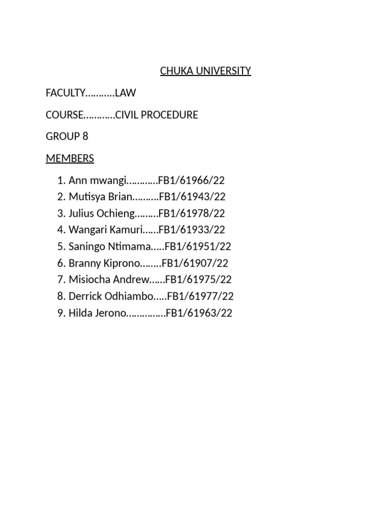 Civil Procedure Cat 1 | PDF | Default Judgment | Lawsuit