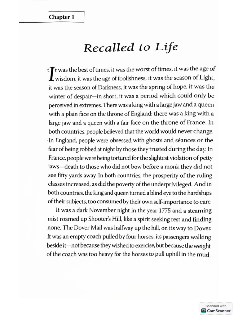 Chapter 1 (A Tale of Two Cities) 7D5Ht | PDF