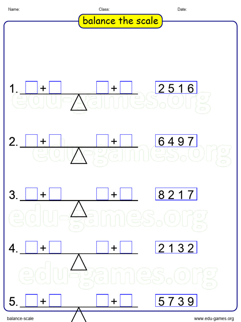 Balance Scale | PDF