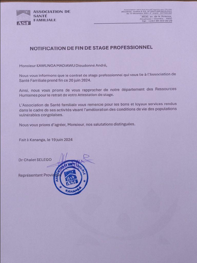 PDF Notif Asf | PDF