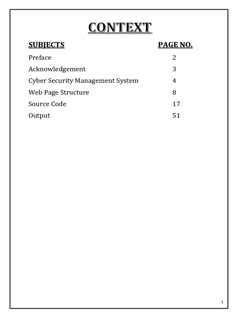 Cyber Security Management System Overview | PDF | Security | Computer ...