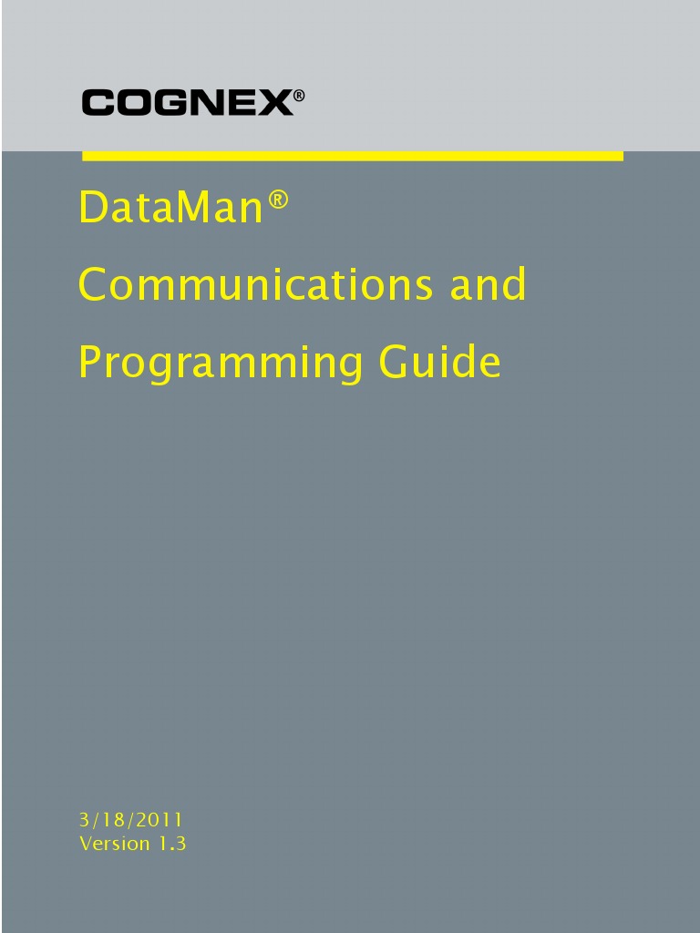 Cognex D750 CommunicationsAndProgramming | PDF | String (Computer Science) | Computer Network
