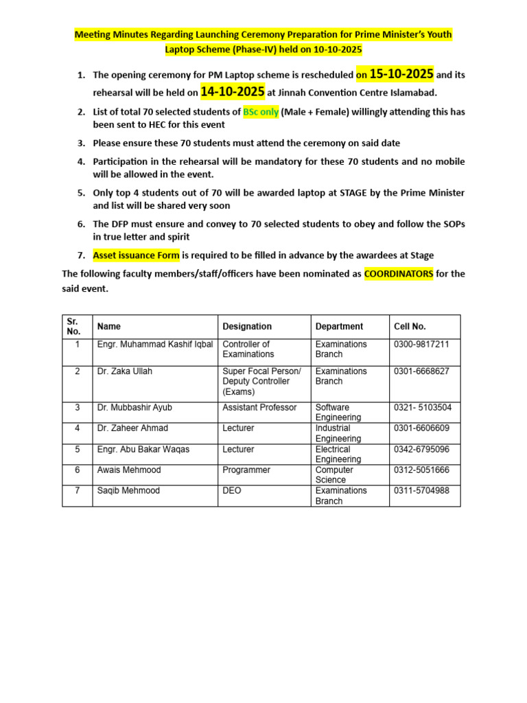 Meeting Minutes 10-10-25 | PDF