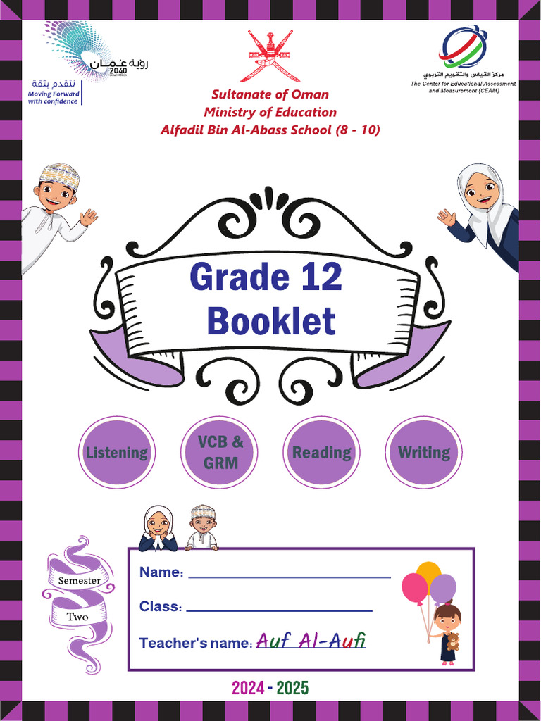 Grade 12 Booklet Sem 02 2024-2025 | PDF