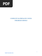 Mathematics Paper 1 Topic Overview | PDF
